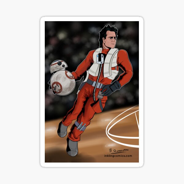 "Poe Jordan" Sticker for Sale by inklingcomics | Redbubble