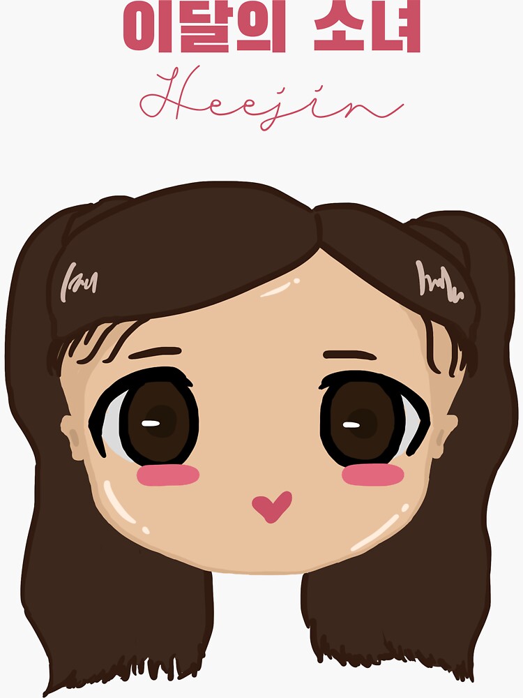"Heejin Chibi Fanart" Sticker for Sale by alexiekarr | Redbubble