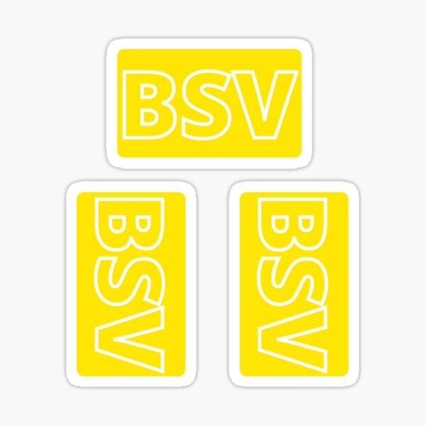 "Cryptocurrency Bsv - Yellow And White BSV" Sticker for Sale by mewsis ...