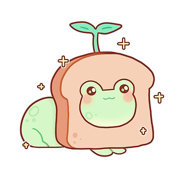 "frog toast!" Sticker for Sale by Adoreleena | Redbubble