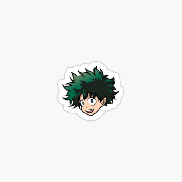 "Izuku Midoriya - My Hero Academia Mini Head" Sticker for Sale by ...