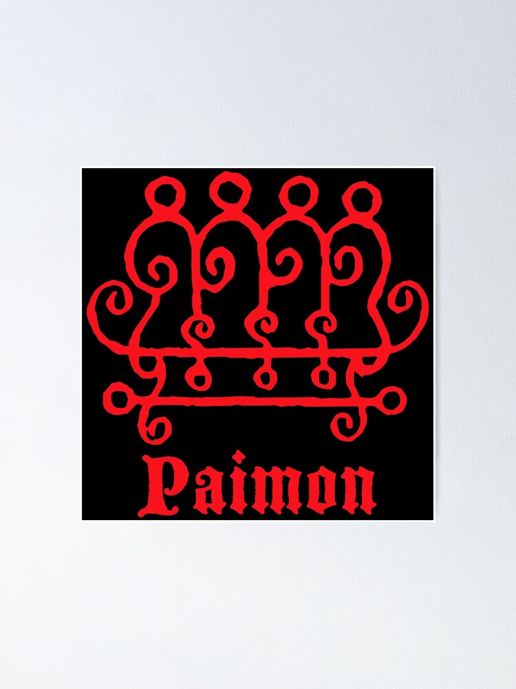 "King Paimon Sigil" Poster for Sale by UnicornEmpireCo | Redbubble