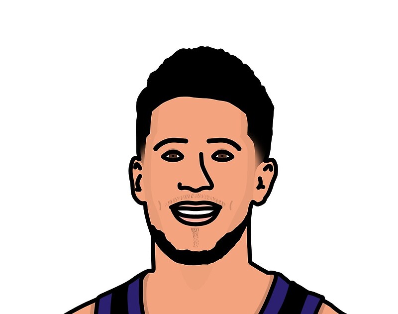 "Devin Booker - NBA Cartoon Style" by repurteam | Redbubble