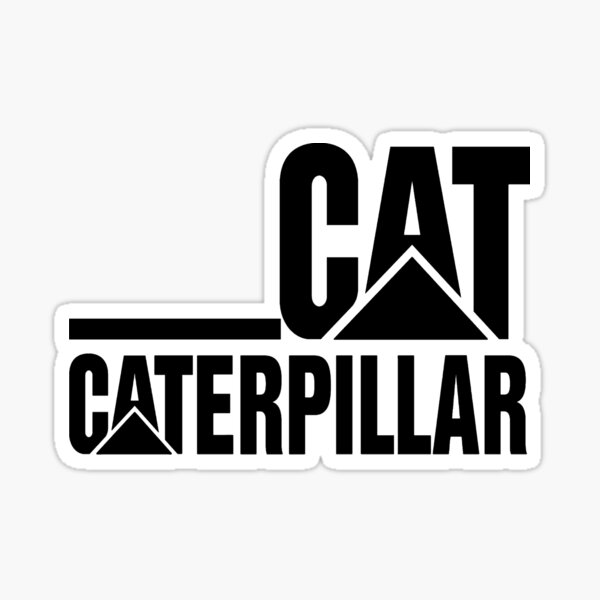 "CAT-CATERPILLAR LOGO" Sticker for Sale by niaqrama | Redbubble