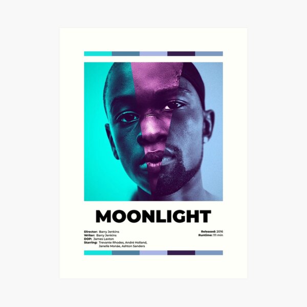 "Moonlight alternative minimalist movie poster" Art Print for Sale by ...