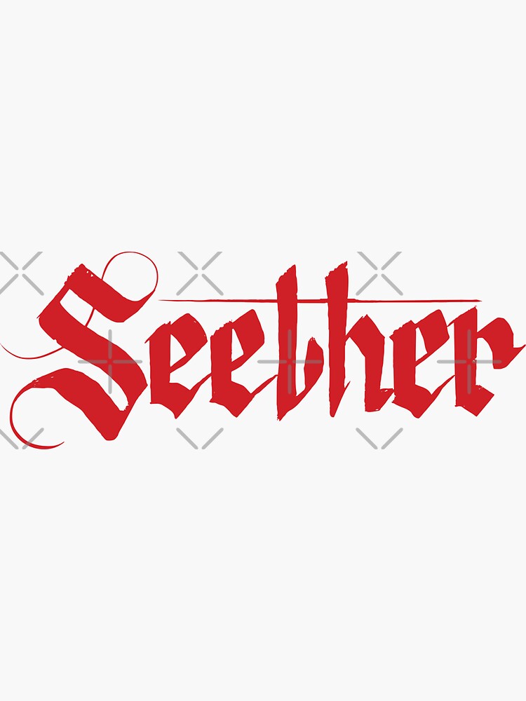 "south african band -SEETHER" Sticker by kimollewahu | Redbubble