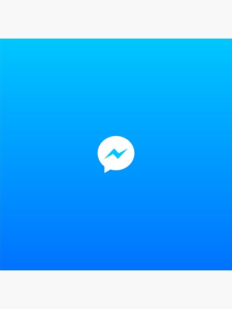 "Gradient Painting of Facebook Messenger Logo" Sticker by msocial ...