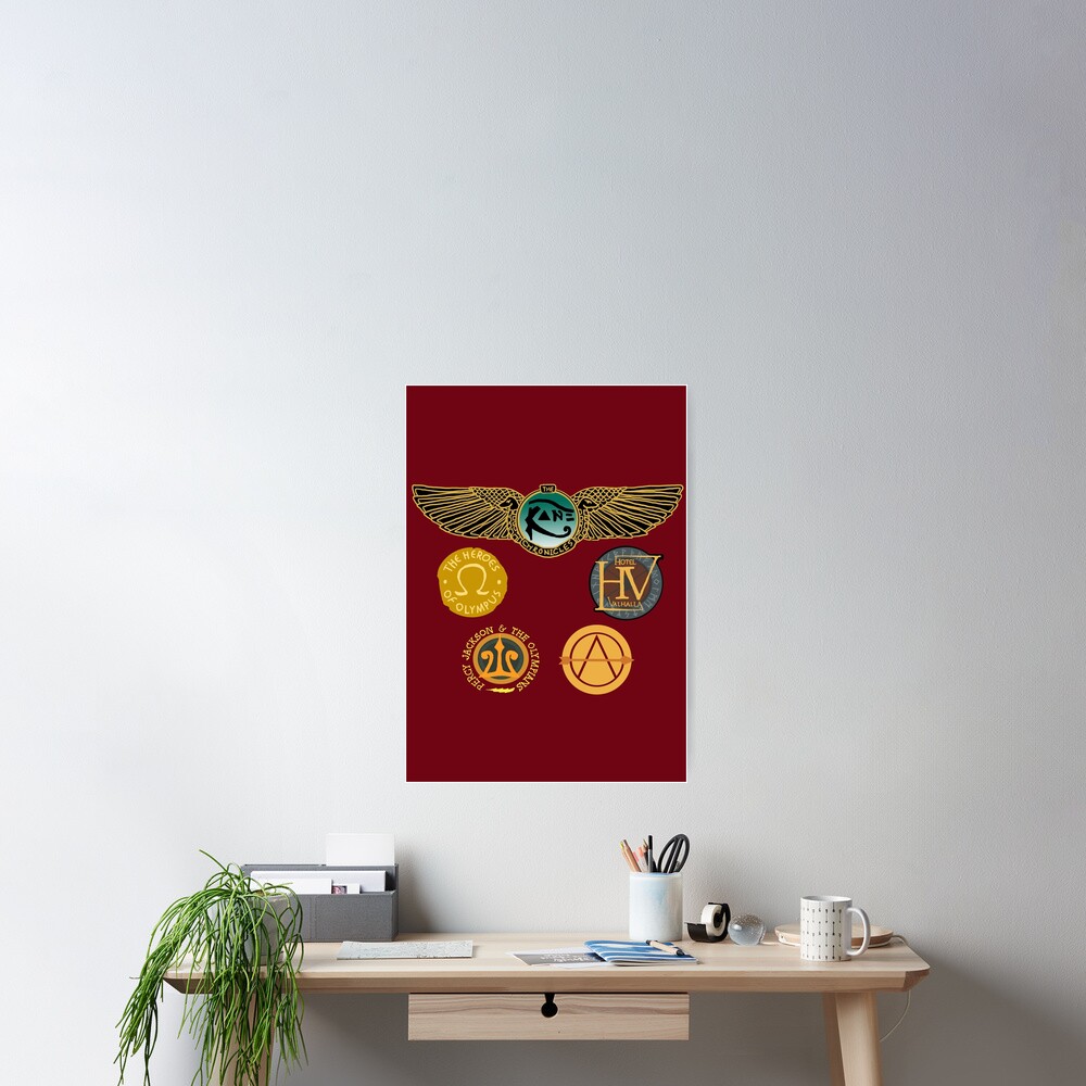 "Rick Riordan's Logos" Poster for Sale by 11ronnie | Redbubble
