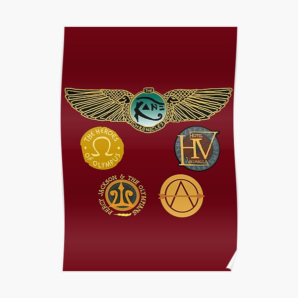 "Rick Riordan's Logos" Poster for Sale by 11ronnie | Redbubble
