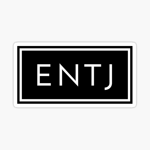"MBTI - ENTJ" Sticker for Sale by smile-line | Redbubble