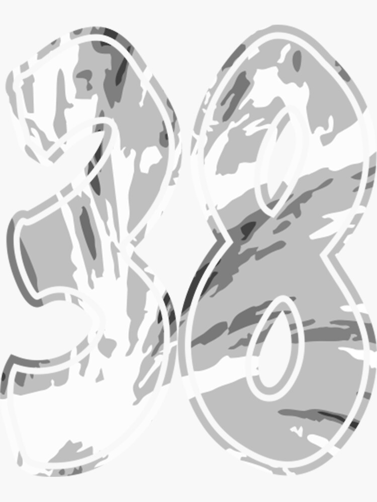 "Number 38 Number thirty-eight, 38 art" Sticker for Sale by EmilyKajal ...