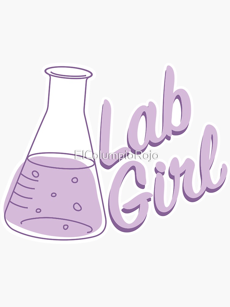"Lab Girl (Science, Chemistry, Biology, Medicine, etc.)" Sticker for ...