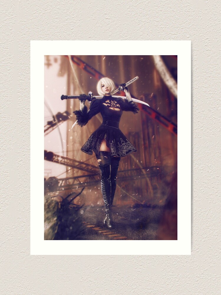 "2b - Nier Automata - Original Concept Digital - Hyper Realism" Art ...