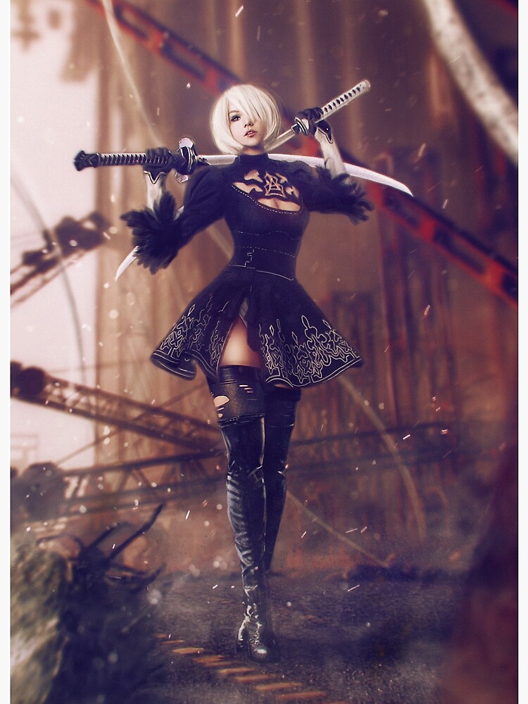 "2b - Nier Automata - Original Concept Digital - Hyper Realism" Art ...