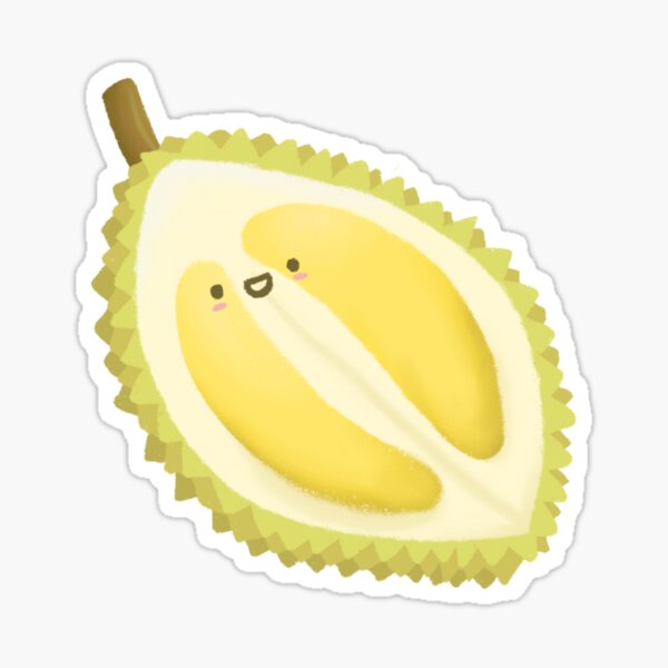"Durian" Sticker by MOREFOODSLIMES | Redbubble
