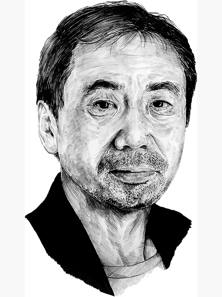 "haruki murakami drawing" Poster for Sale by howardspinka | Redbubble