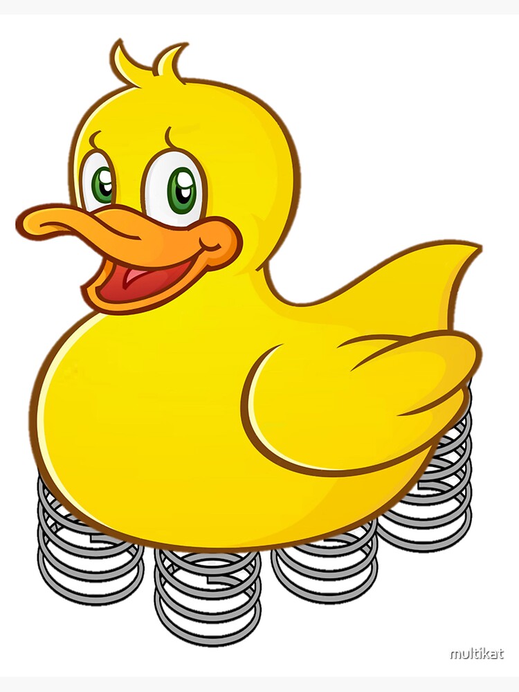 "4 Spring Duck Technique" Sticker for Sale by multikat | Redbubble