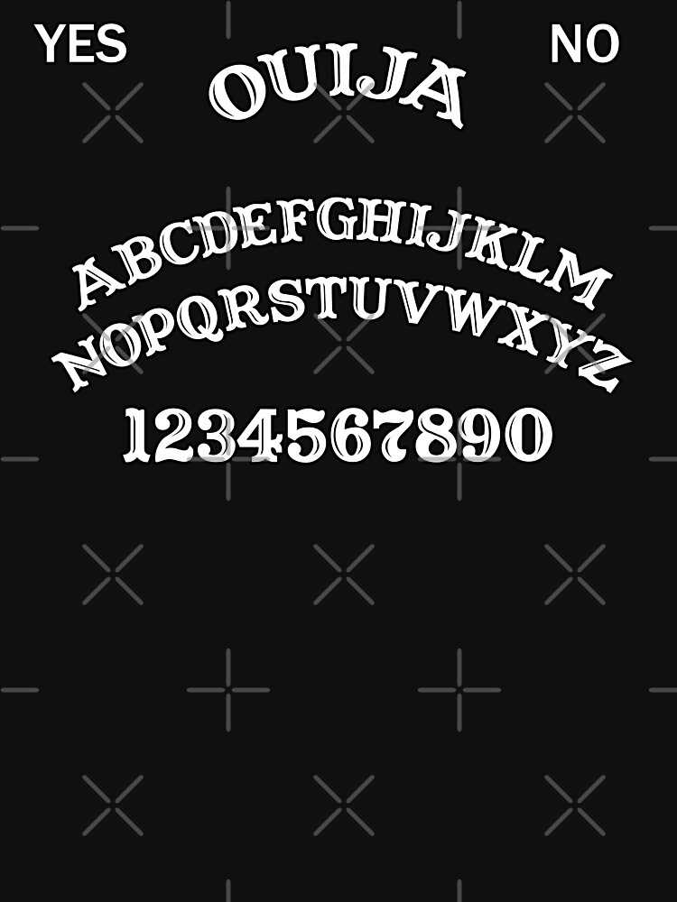 "Ouija Borad (white font)" T-shirt for Sale by Lilxpie | Redbubble ...