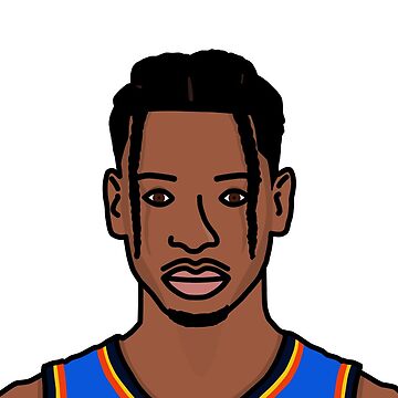 "Shai Gilgeous-Alexander - NBA Cartoon Style" Sticker by repurteam ...