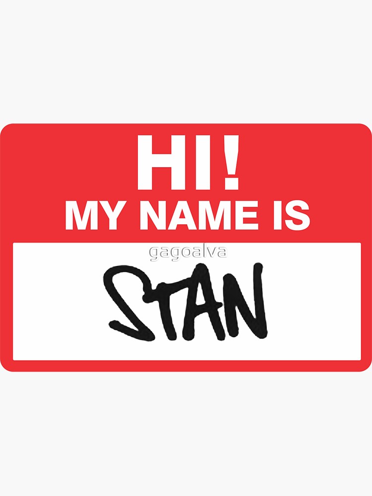 "Eminem Stan" Sticker for Sale by gagoalva | Redbubble