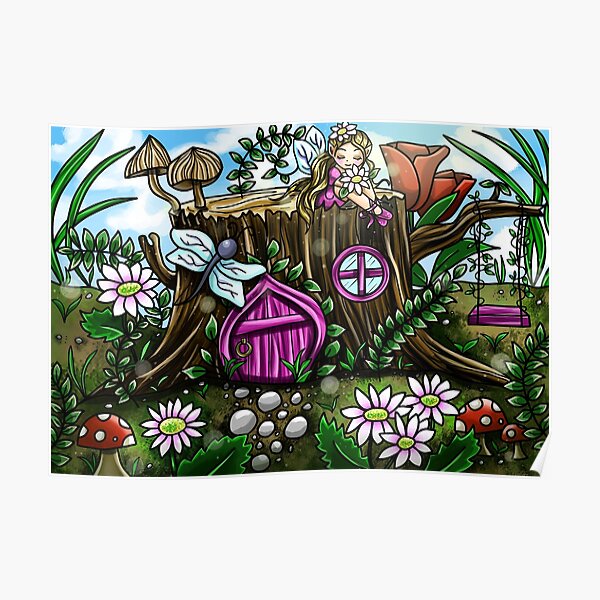 "Fairy Garden" Poster for Sale by katyvaughan | Redbubble