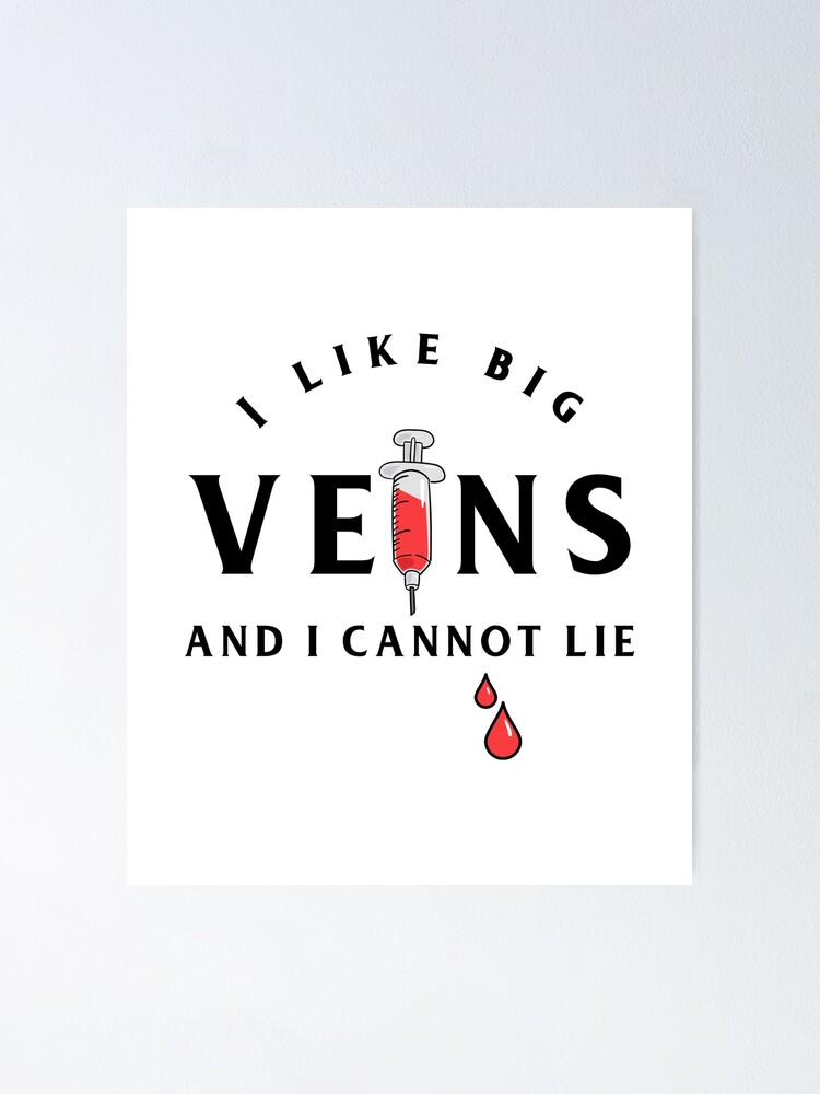 "Phlebotomist Saying / Funny Phlebotomy Big Veins Syringe design ...