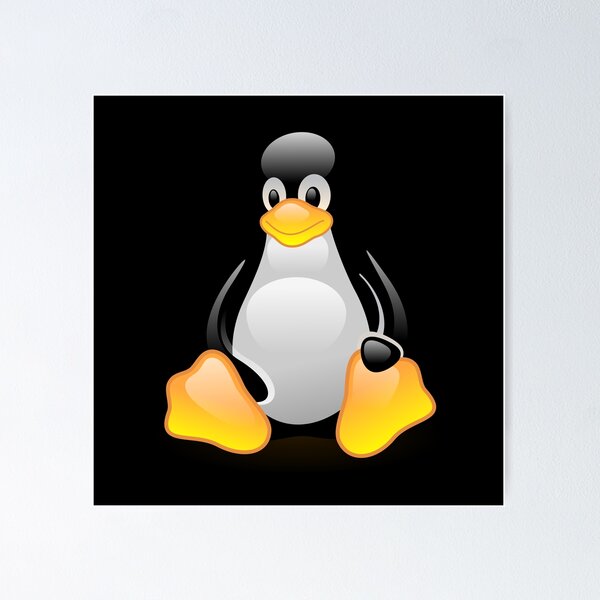"Tux Linux Penguin" Poster for Sale by EnjoyMyTees | Redbubble