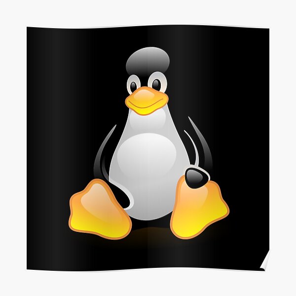 "Tux Linux Penguin" Poster for Sale by EnjoyMyTees | Redbubble