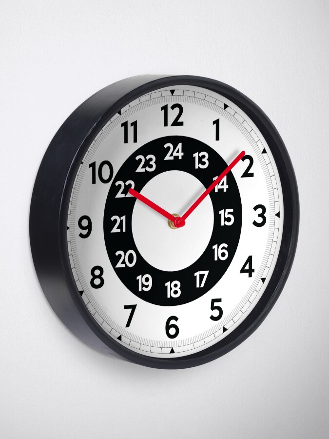 "24 Hour" Clock for Sale by Yorkiedesign | Redbubble