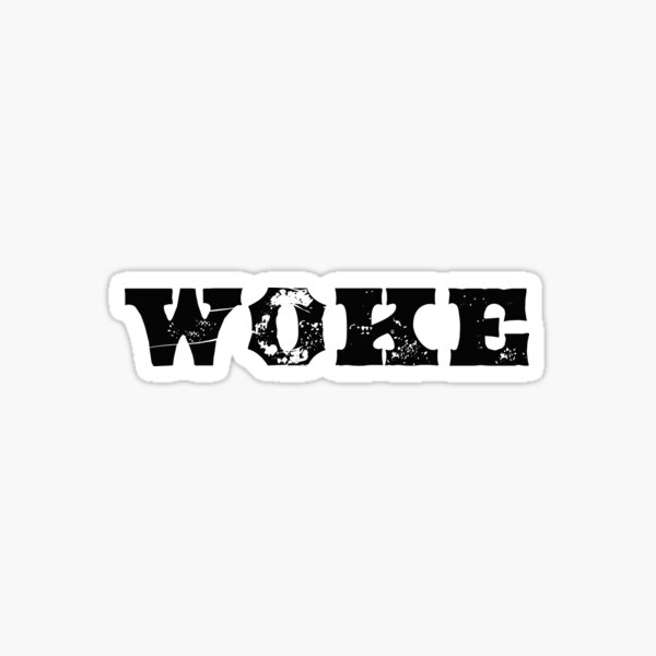 "Woke" Sticker for Sale by Pictandra | Redbubble