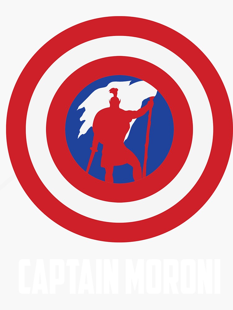 "Mighty Captain Moroni T-Shirt" Sticker for Sale by LDStreetwear ...