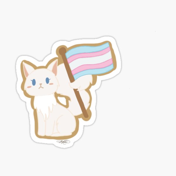 "ART MAJORS trans cat" Sticker for Sale by ARTMAJORS | Redbubble