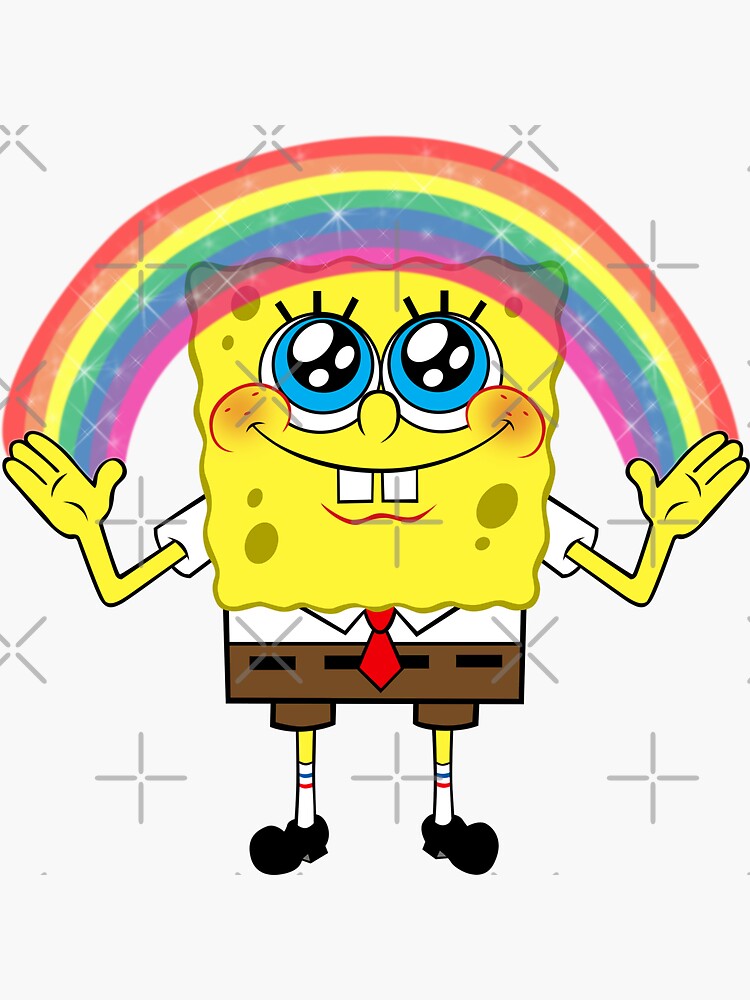 "SpongeBobs Imagination" Sticker for Sale by evobs | Redbubble