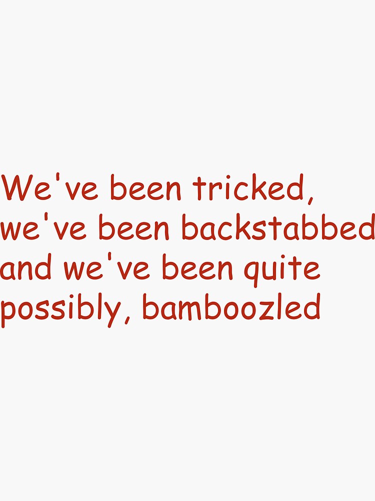 "Bamboozled" Sticker for Sale by kittycupkakes | Redbubble