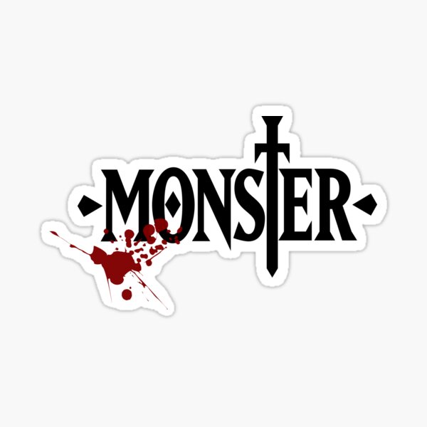 "Monster logo /モンスター" Sticker by JCBA | Redbubble