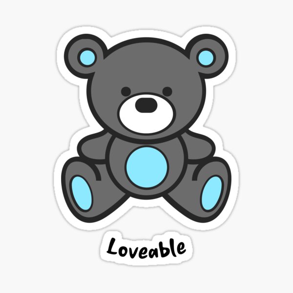 "Cute Teddy Bear design" Sticker by NelsonsDesign | Redbubble