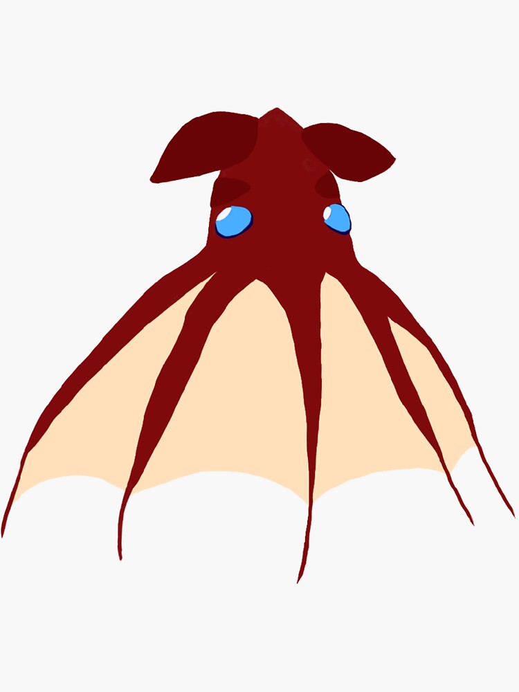 "The Vampire Squid" Sticker by KingLoki01 | Redbubble