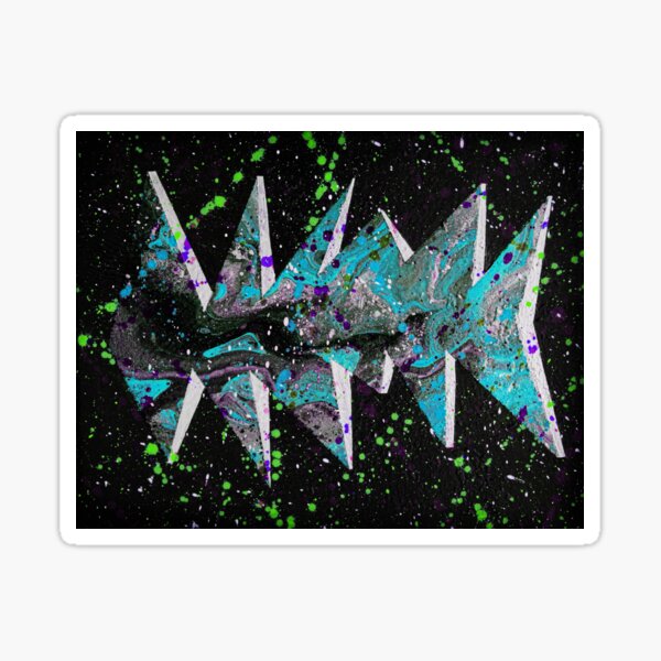"FISHMAS TREE 2 Eye Catching Vivid Green Electric Blue Purple Black 3D ...
