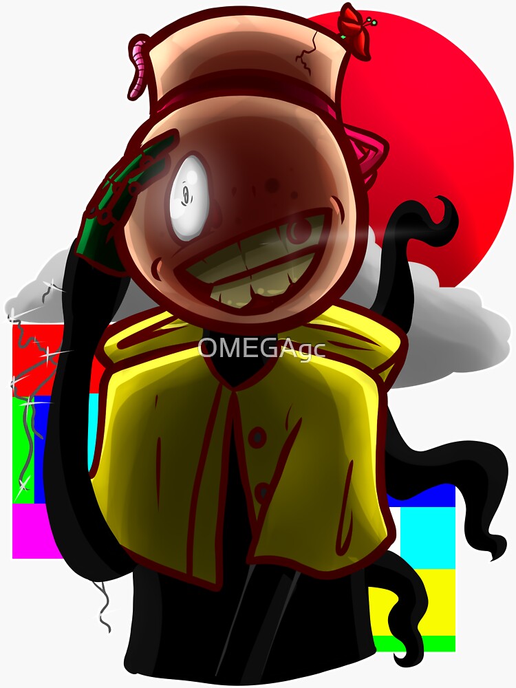 "Vase man logo 2" Sticker for Sale by OMEGAgc | Redbubble