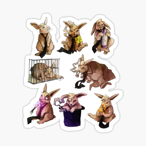 "Bunny Constantine" Sticker by dizinky | Redbubble