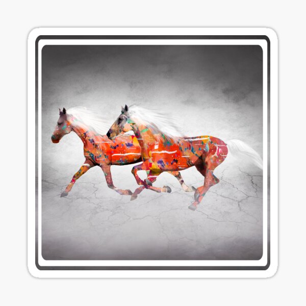 "Goodbye Horses" Sticker for Sale by motiashkar | Redbubble