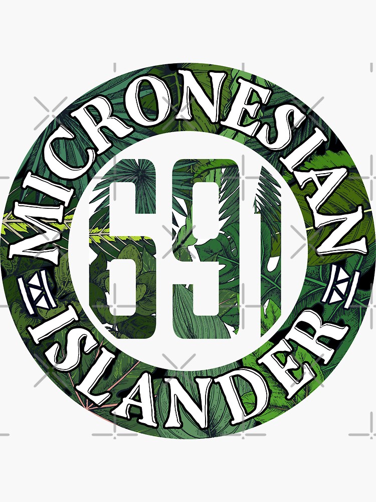 "691 Micronesian Islander" Sticker for Sale by Kwibo691 | Redbubble