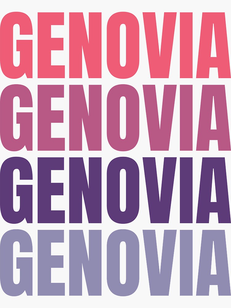 "Genovia Multi Colors" Sticker for Sale by hectorgool | Redbubble