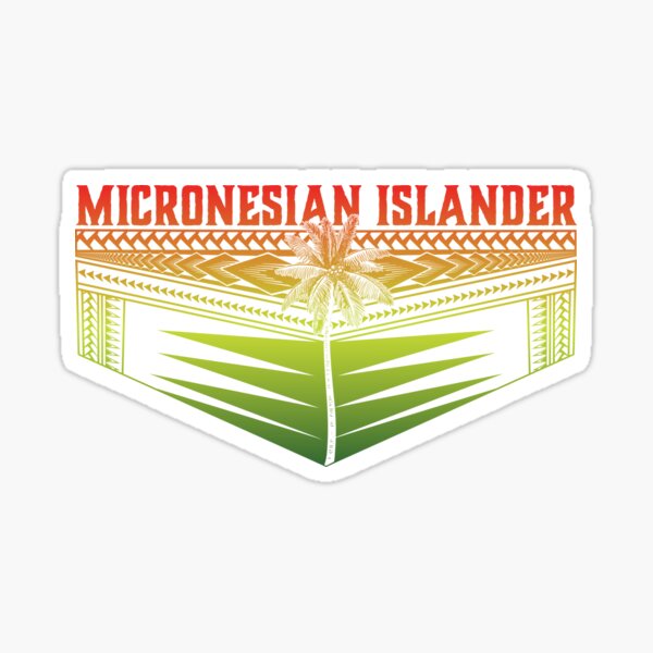 "Reg. Micronesian Islander" Sticker for Sale by Kwibo691 | Redbubble