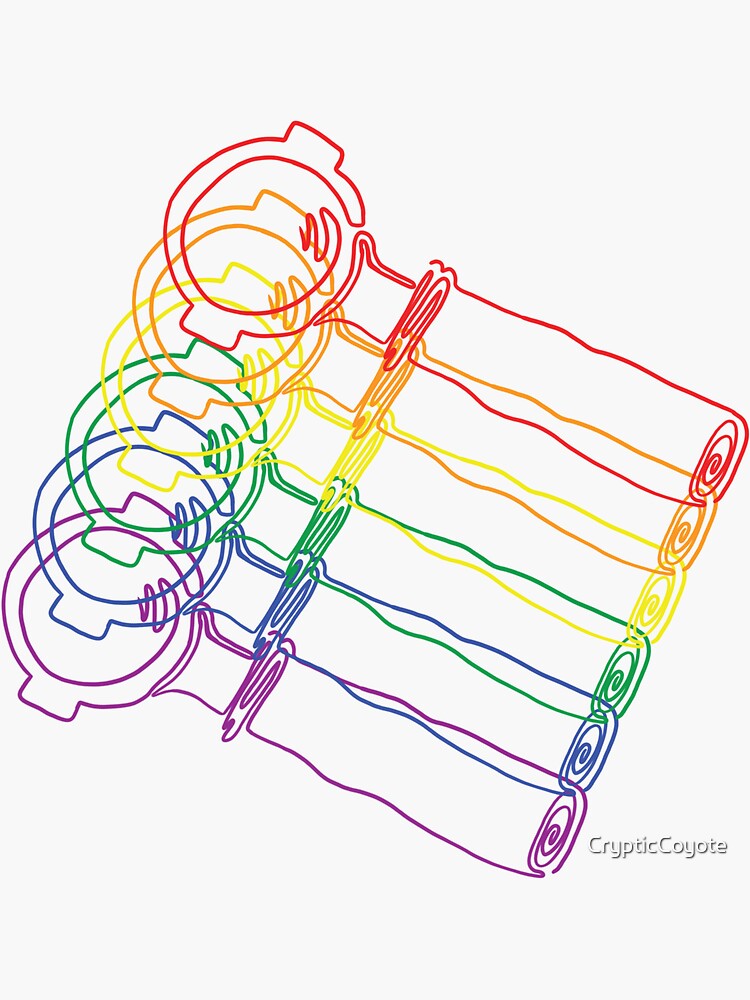 "Pride Portafilters (Original rainbow)" Sticker for Sale by PaganCoyote ...