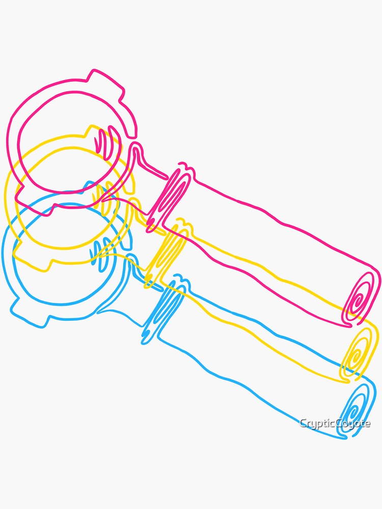 "Pride Portafilters (pan flag)" Sticker by PaganCoyote | Redbubble