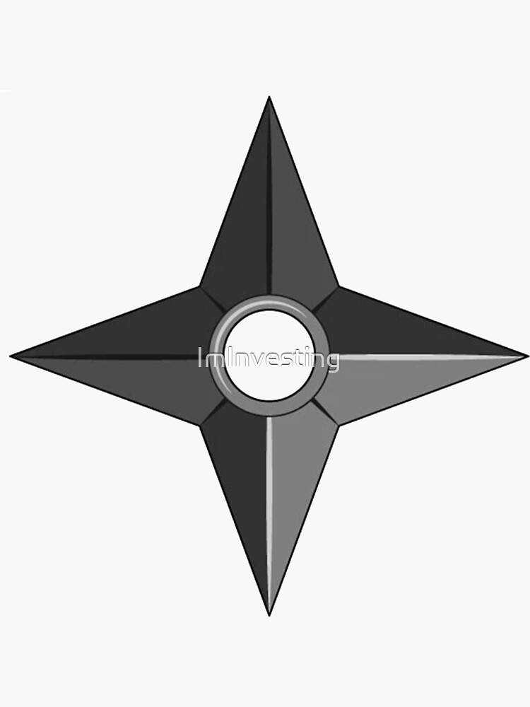 "Ninja Star Shuriken" Sticker for Sale by ImInvesting | Redbubble