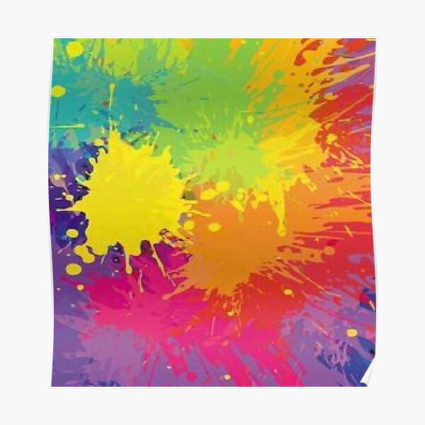 "Splashed colours" Poster by SignatureArts | Redbubble