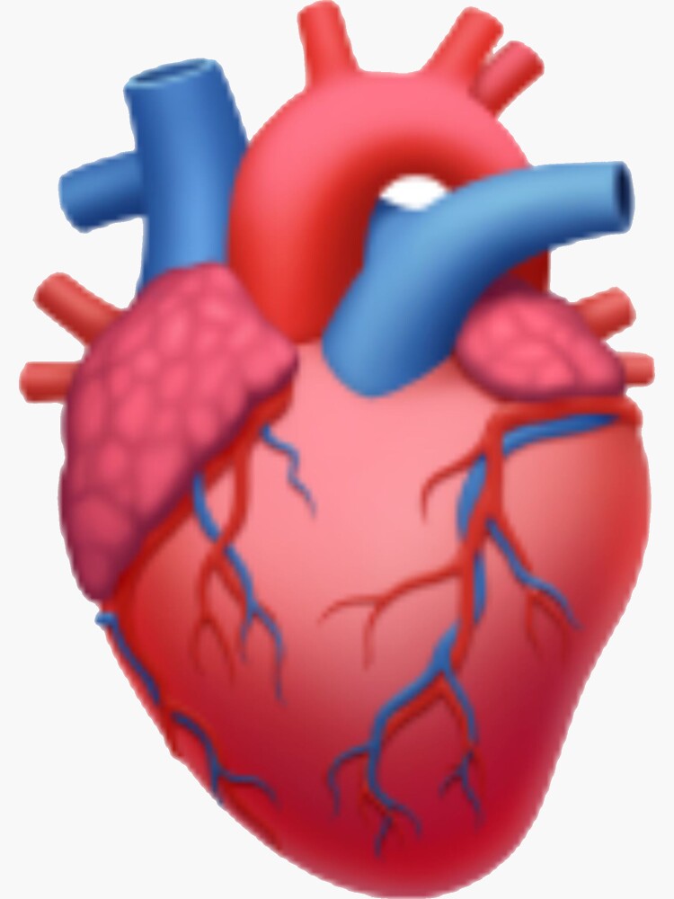 Pegatina «Emoji de corazón realista (IOS)» de WebsterLTD | Redbubble