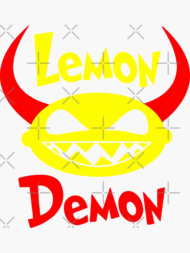 "Lemon-Demon-Merch" Sticker for Sale by studiedbellart | Redbubble